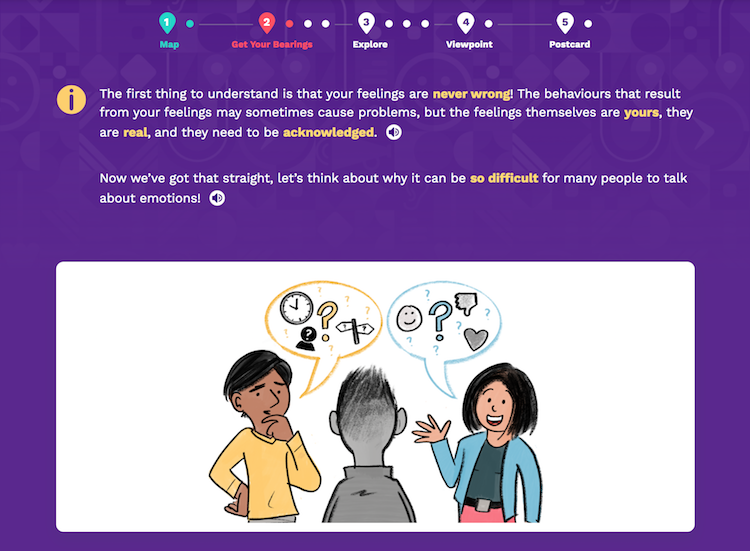 New app content: 'Talking About Emotions' - Persona Education Life Skills
